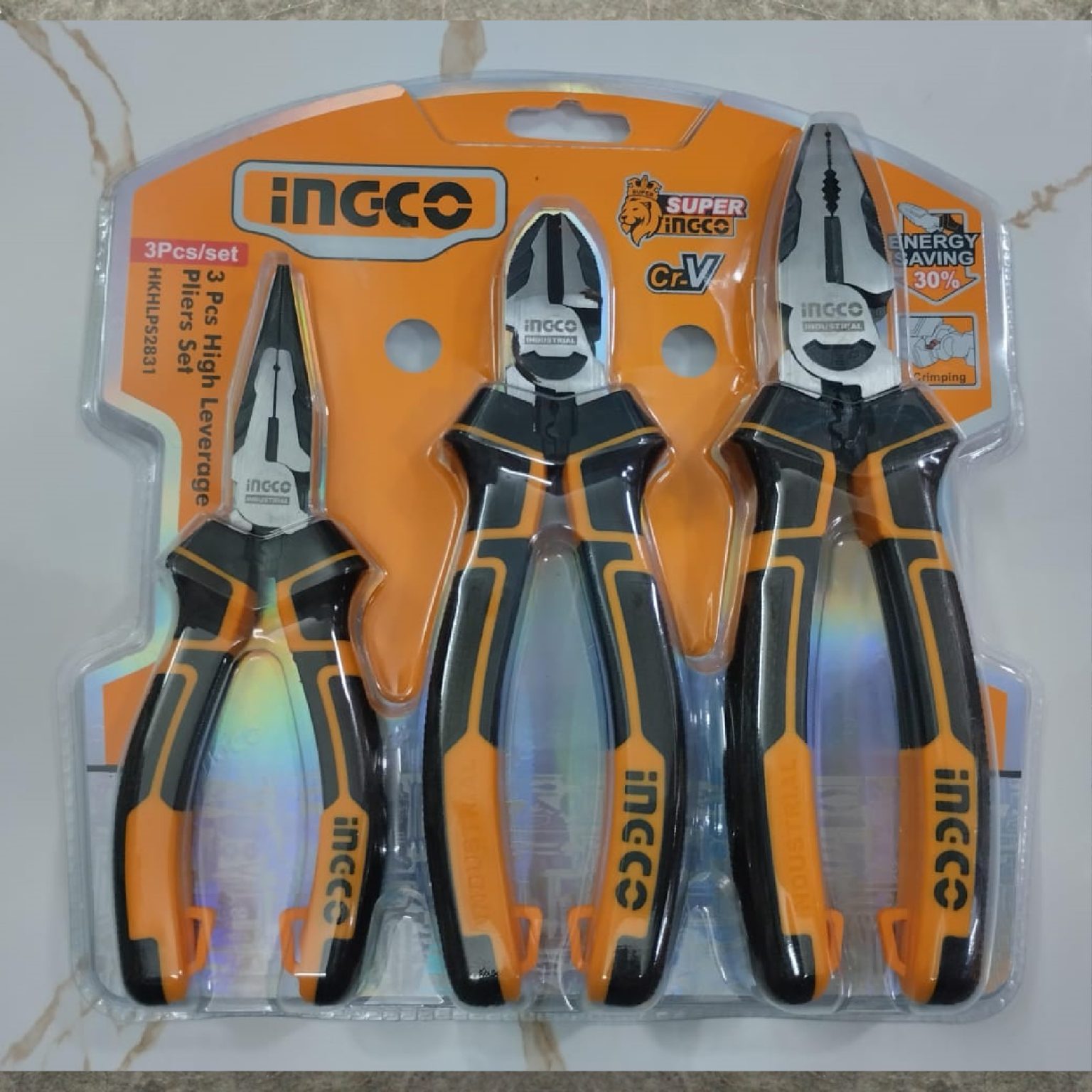 INGCO HKHLPS2831 3 Pcs High Leverage Pliers Set – Asian Tools Center